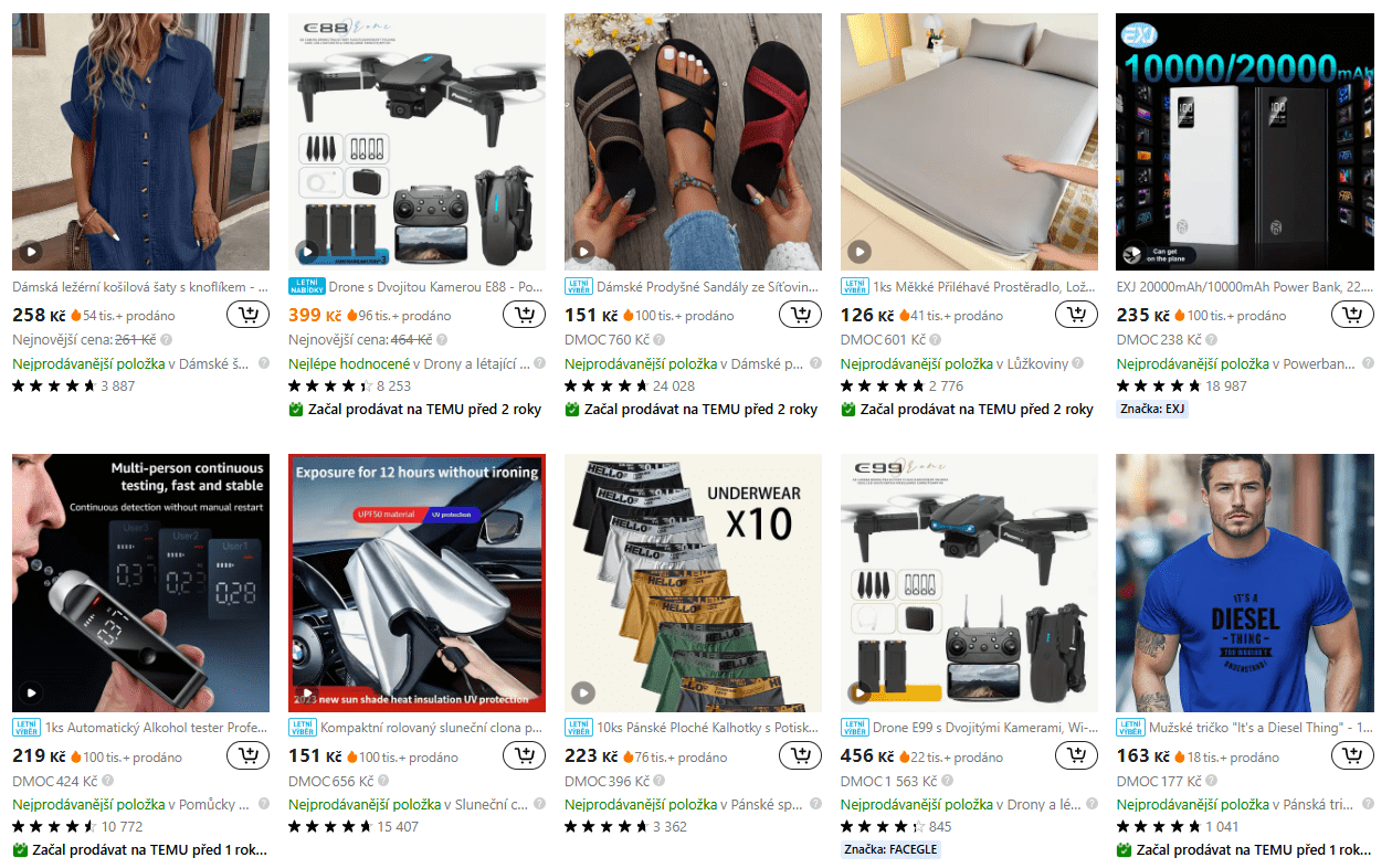 Temu CZ - obchod, vrácení zboží, recenze - Verge.cz